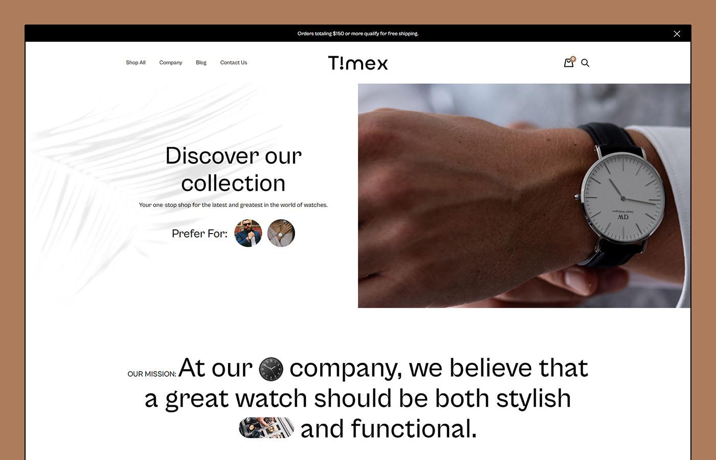 Timex - Accessories HTML5 Responsive Website Template