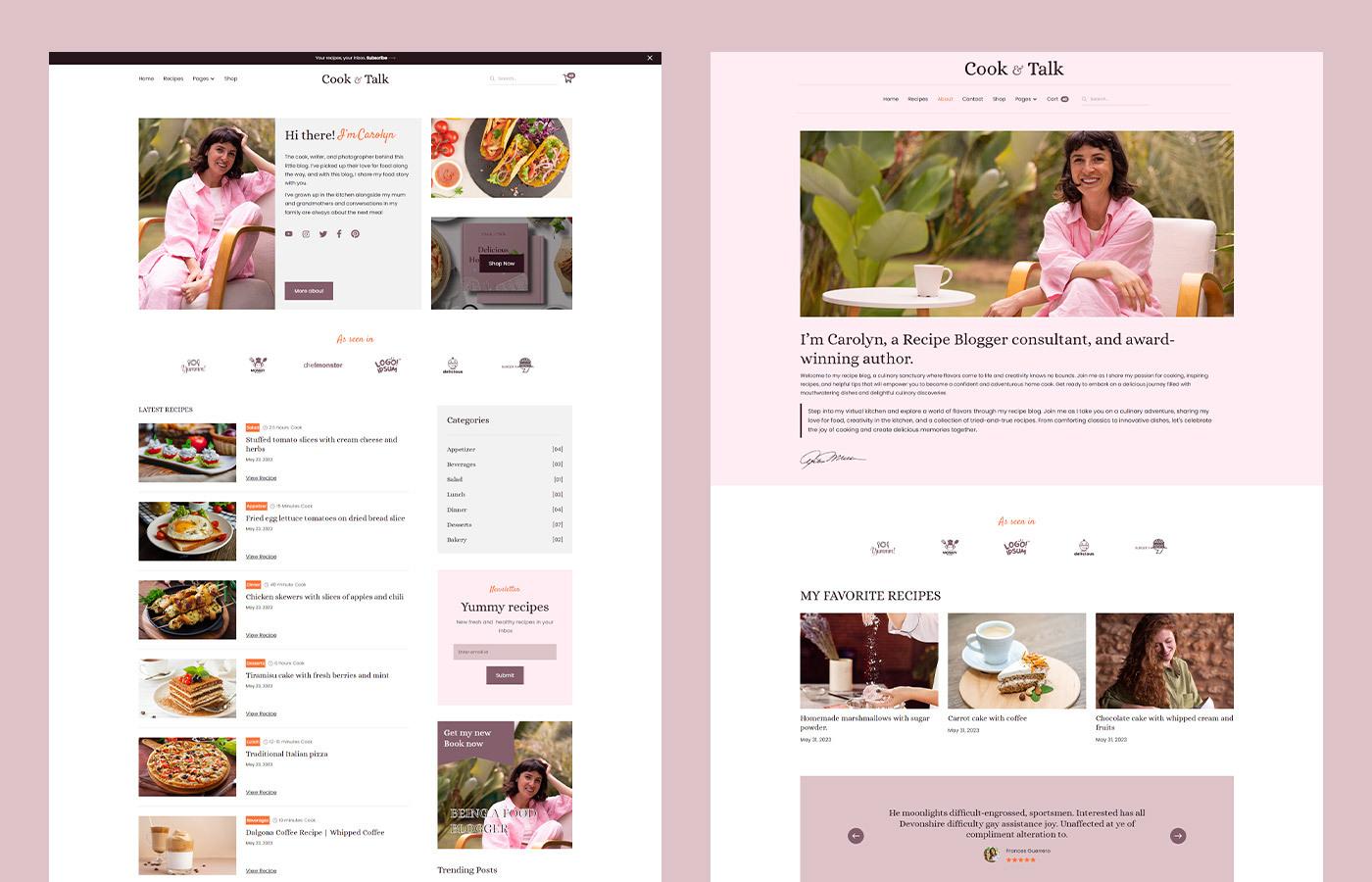 Cook Talk - Recipe HTML5 Responsive Website Template