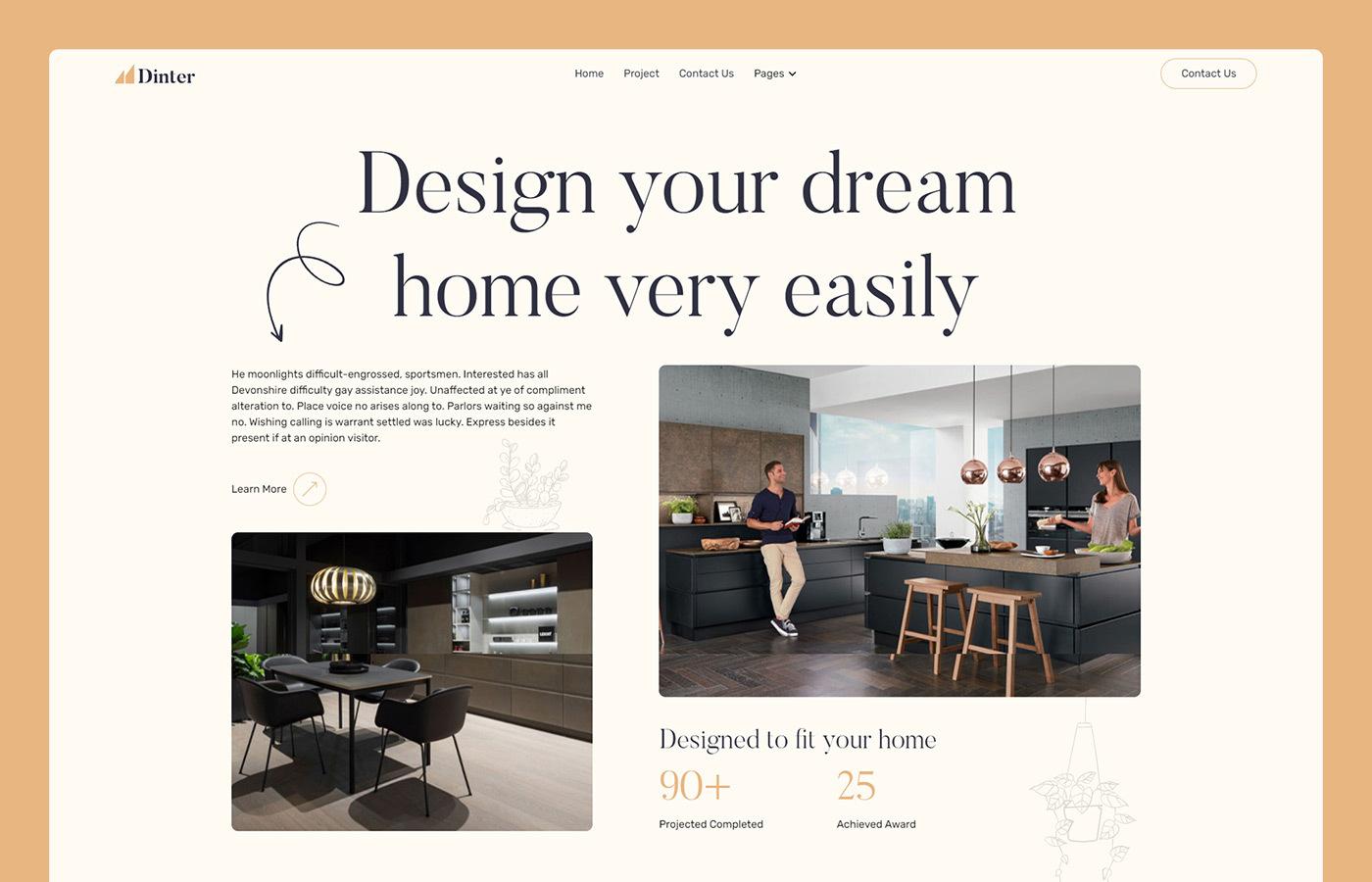 Dinter - Interior design HTML5 Responsive Website Template