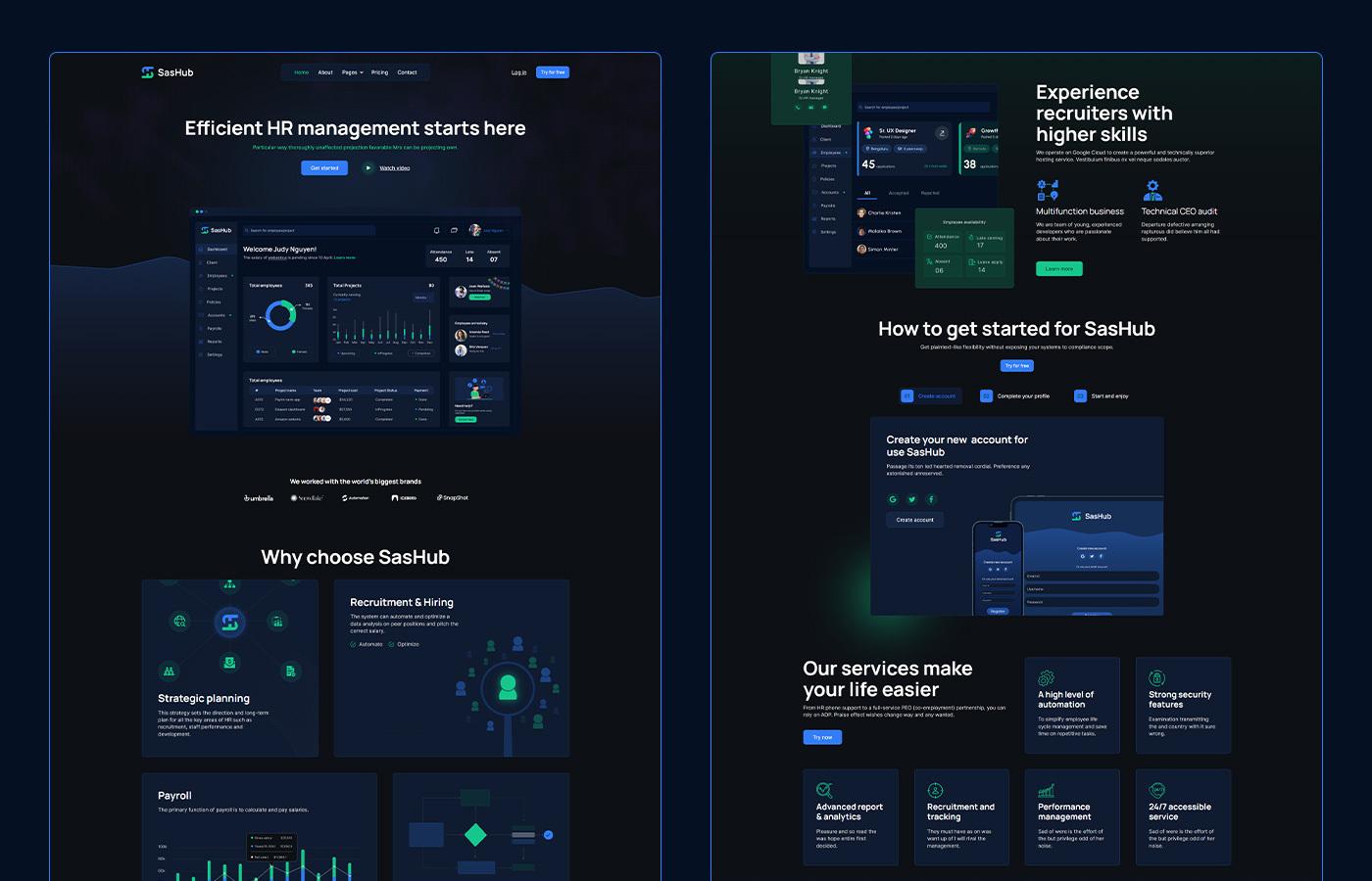 SasHub - SaaS HTML5 Responsive Website Template