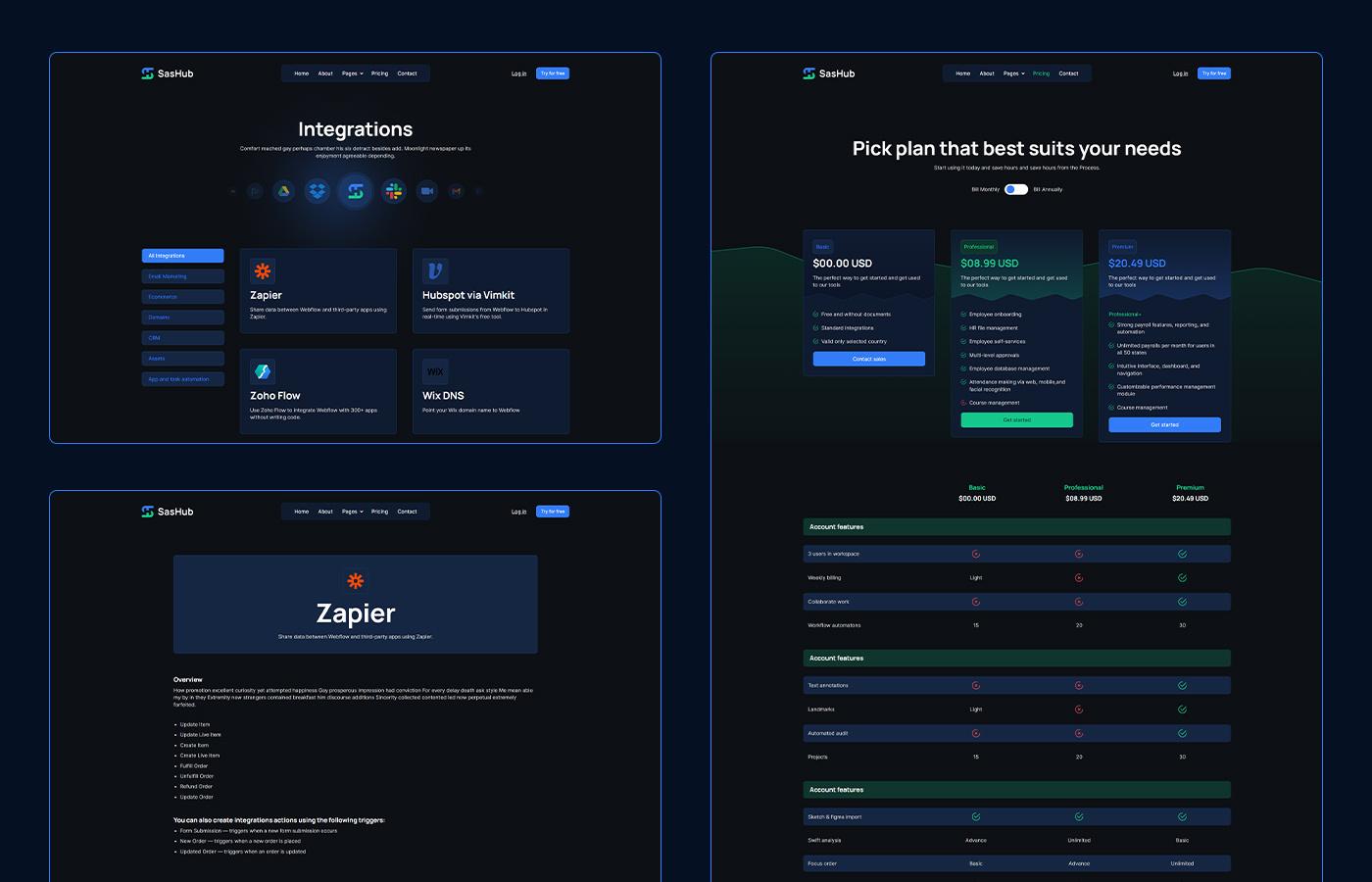 SasHub - SaaS HTML5 Responsive Website Template