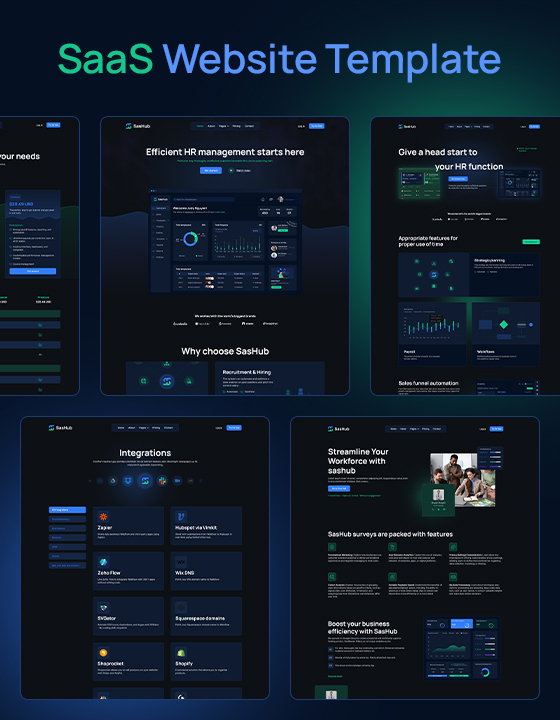 SasHub - SaaS HTML5 Responsive Website Template