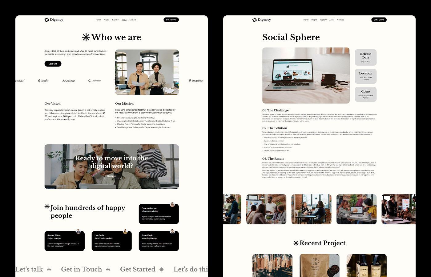 Digency - Agency HTML5 Responsive Website Template
