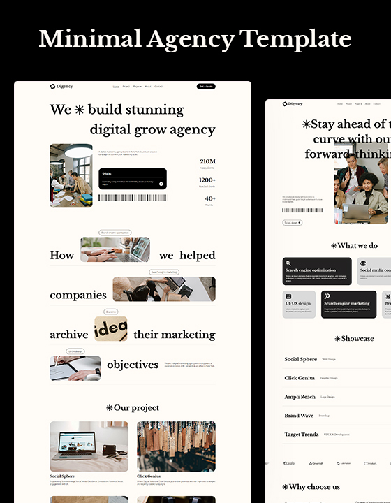 Digency - Agency HTML5 Responsive Website Template
