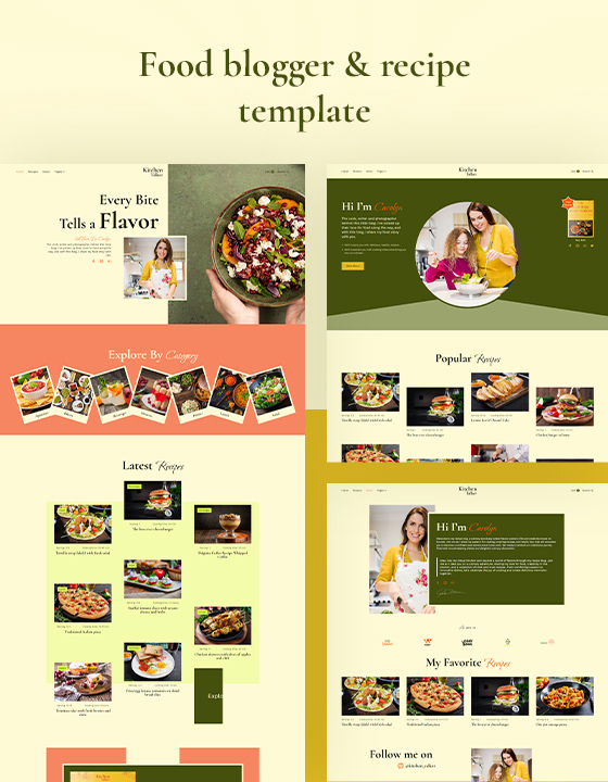 Veggify - Recipe HTML5 Responsive Website Template