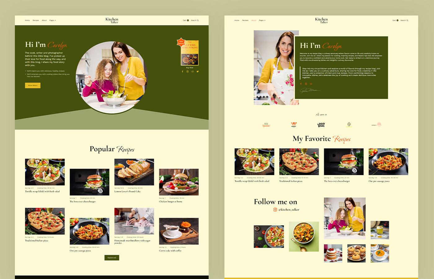 Kitchen Talker - Recipe HTML5 Responsive Website Template