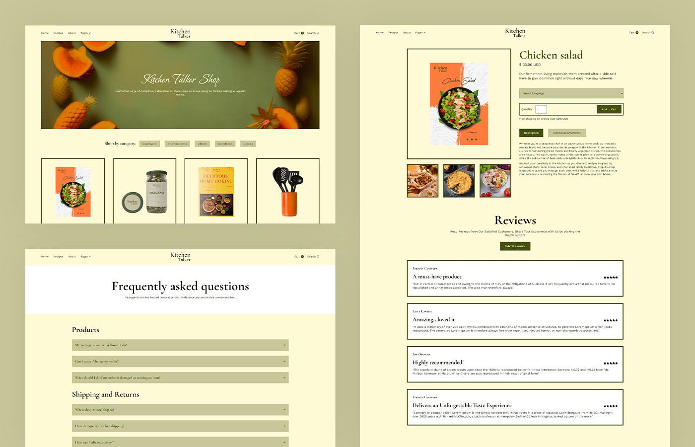 Kitchen Talker - Recipe HTML5 Responsive Website Template