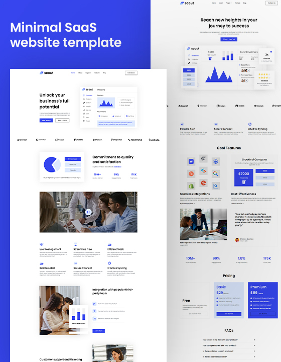 Scout - SaaS HTML5 Responsive Website Template