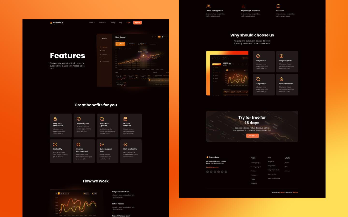 Prometheus - SaaS HTML5 Responsive Website Template