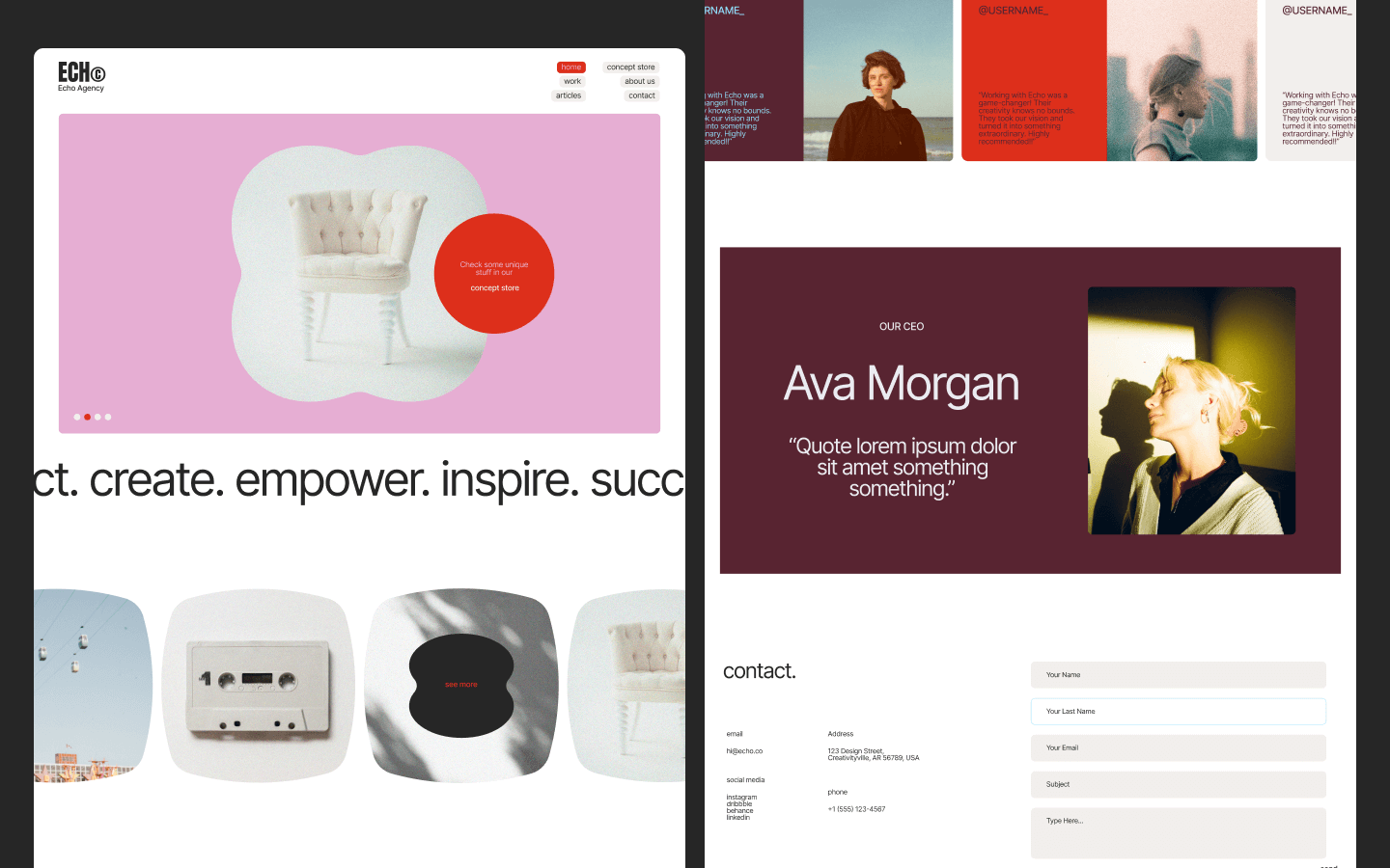 Echo Studio - Agency HTML5 Responsive Website Template