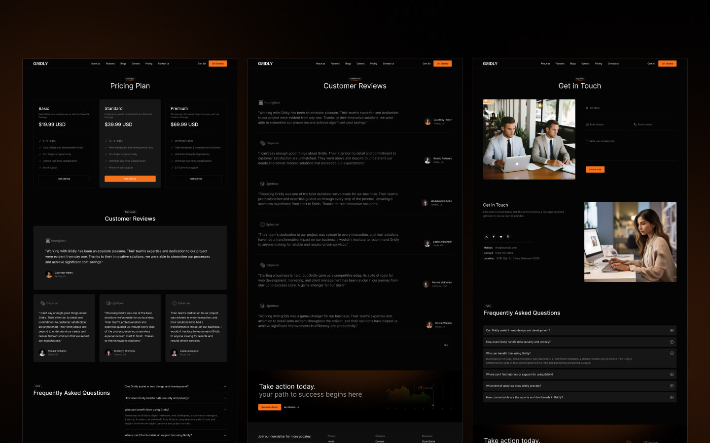 Gridly - Software HTML5 Responsive Website Template