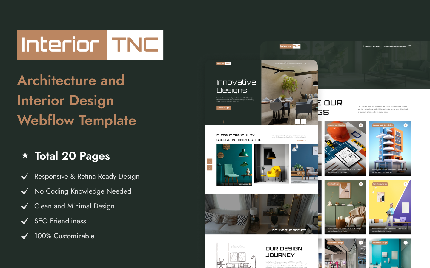 Interior TNC - Interior design HTML5 Responsive Website Template