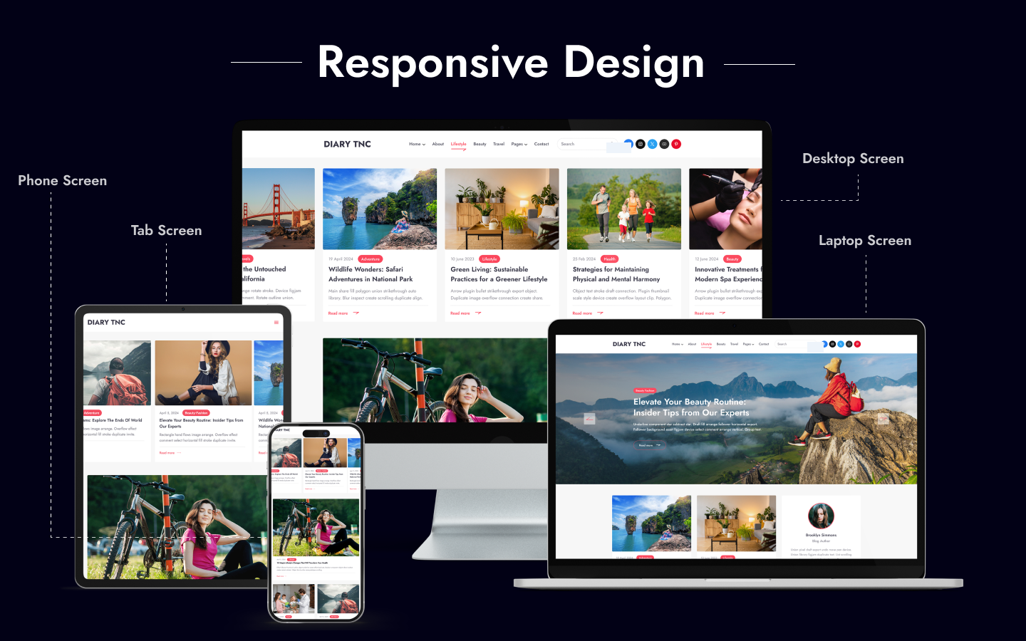 Diary TNC - Personal HTML5 Responsive Website Template