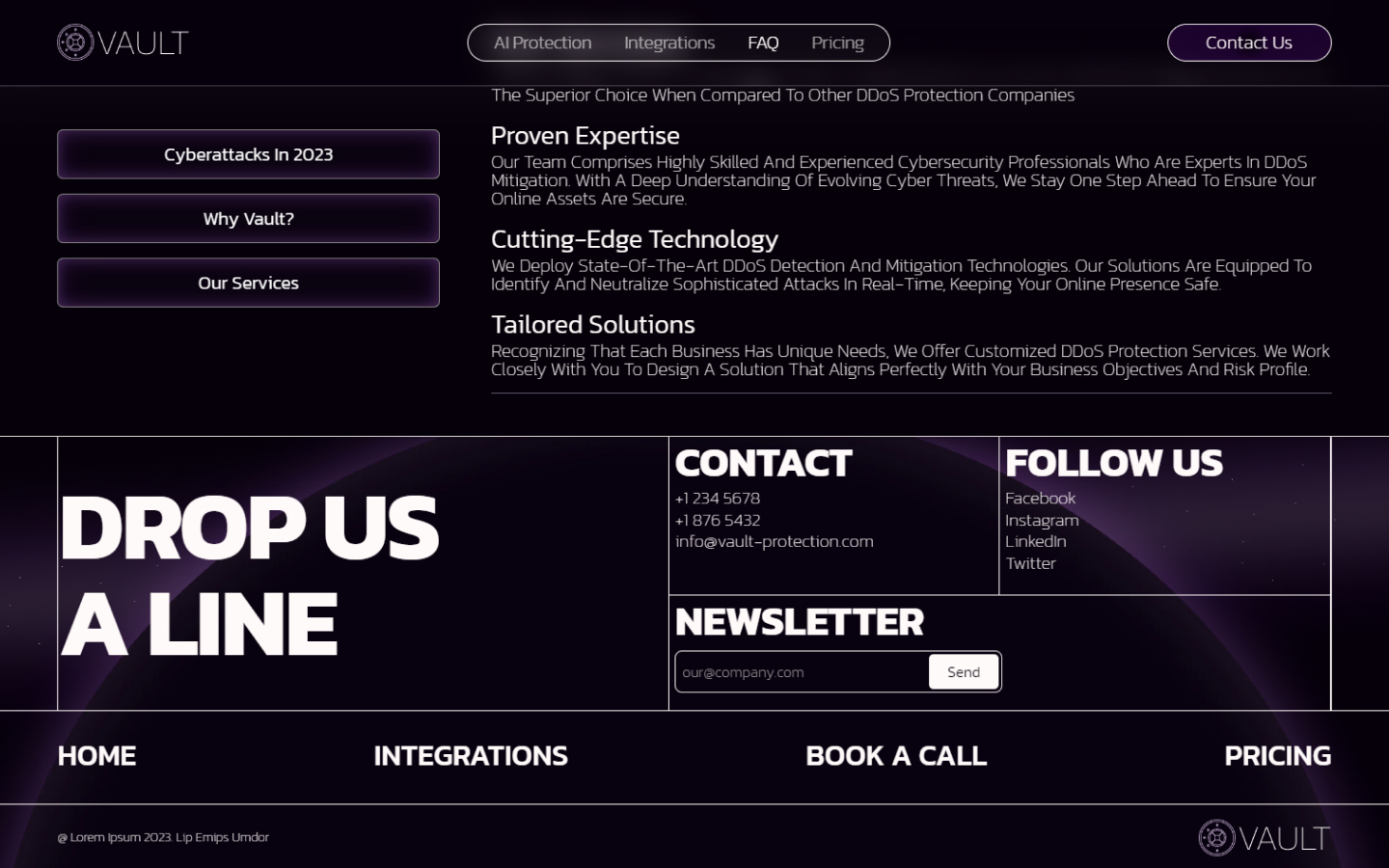 Vault - SaaS HTML5 Responsive Website Template