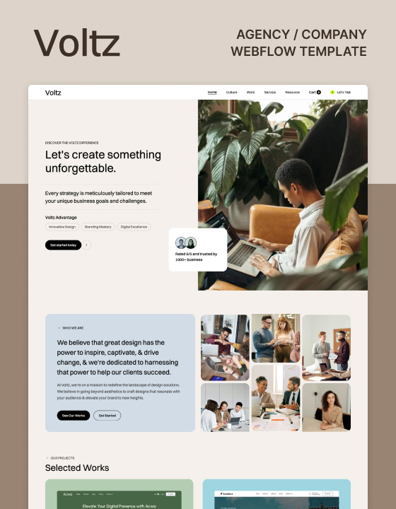 Voltz - Agency HTML5 Responsive Website Template