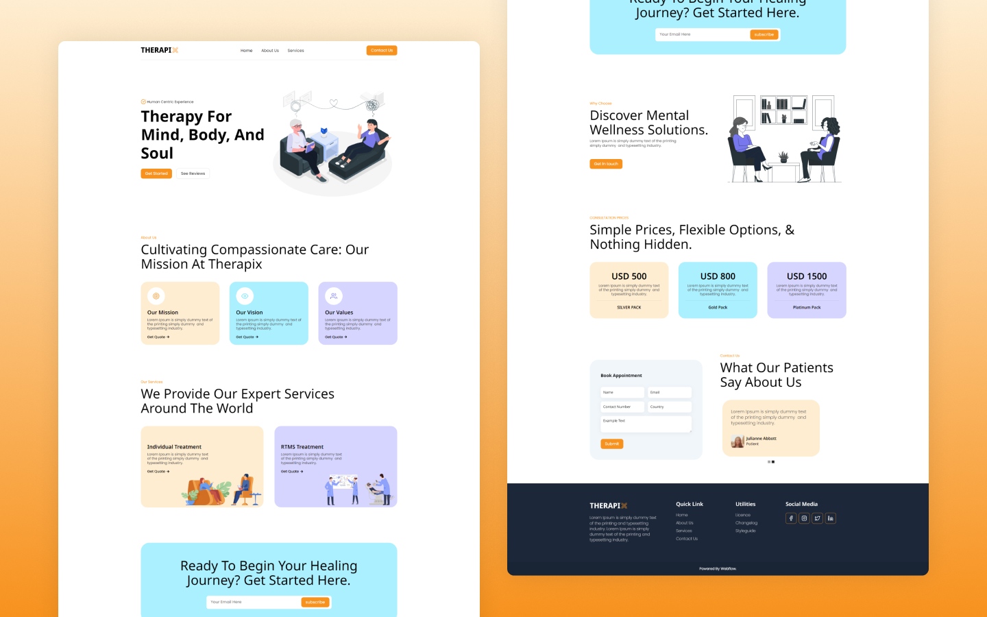 Therapix - Therapy HTML5 Responsive Website Template
