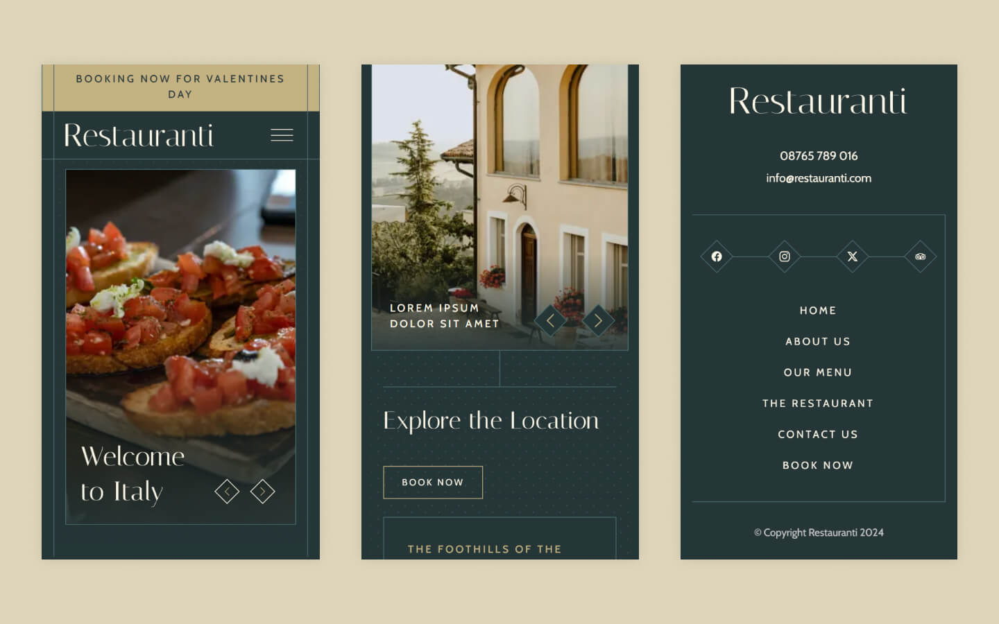 Restauranti - Restaurant HTML5 Responsive Website Template