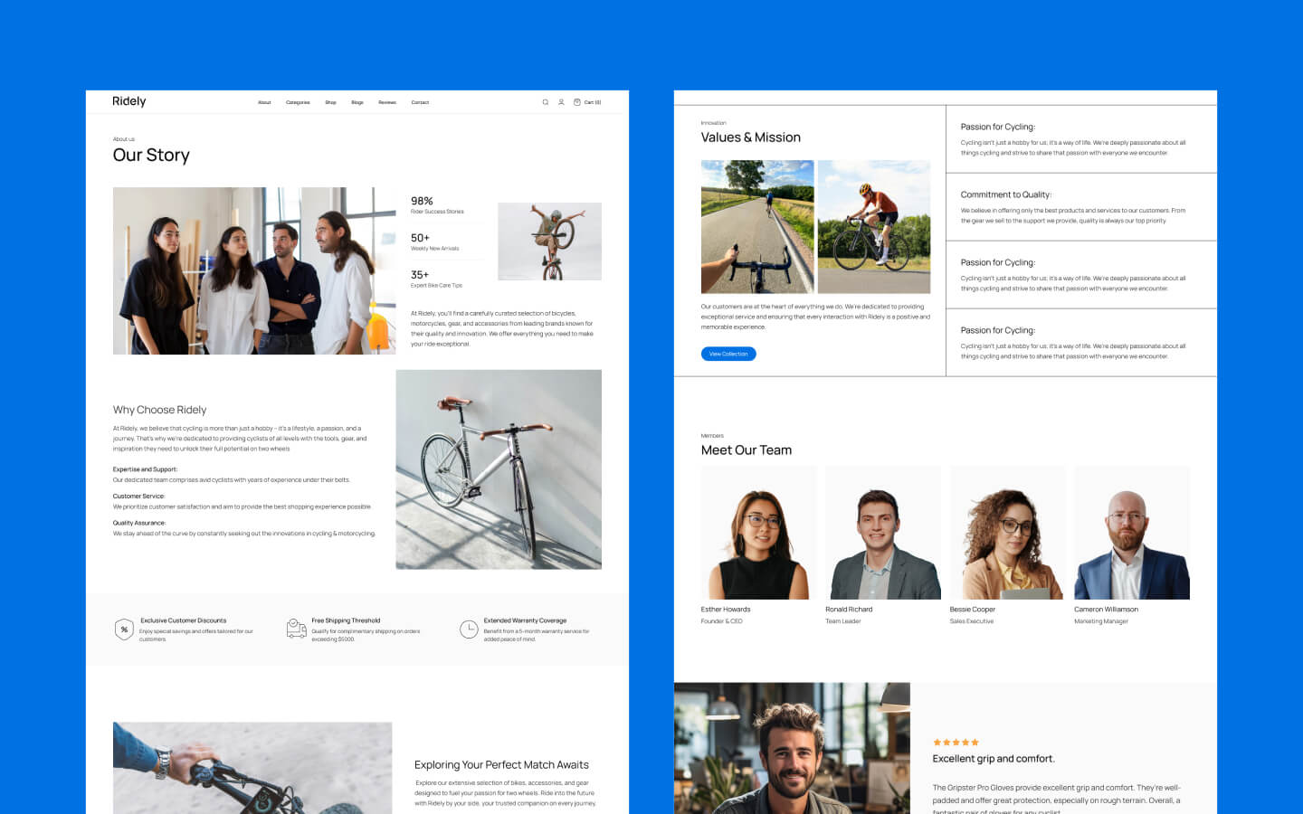 Ridely - Sports HTML5 Responsive Website Template
