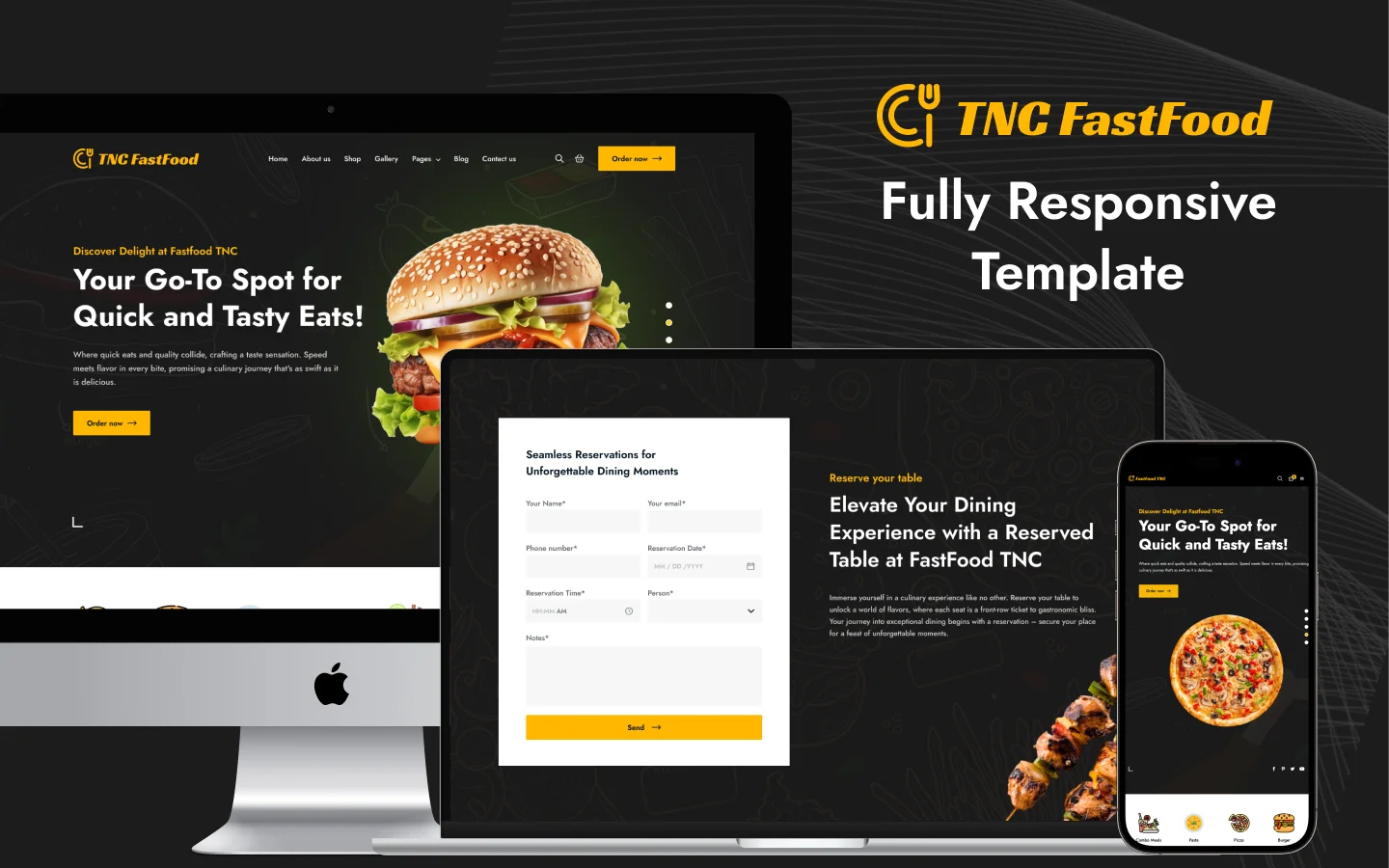 FastFood TNC - Restaurant HTML5 Responsive Website Template