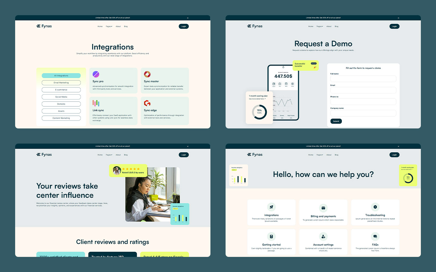 Fynas - Startup HTML5 Responsive Website Template