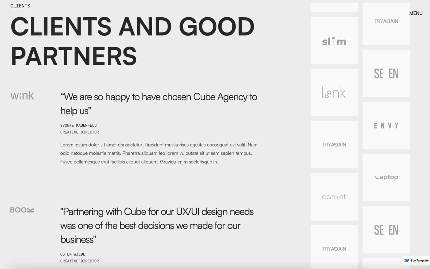 Cube Template - Agency HTML5 Responsive Website Template
