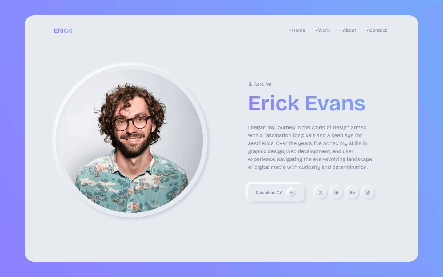 Erick - Portfolio HTML5 Responsive Website Template