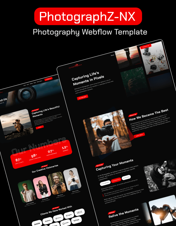 PhotographZ NX - Photography HTML5 Responsive Website Template