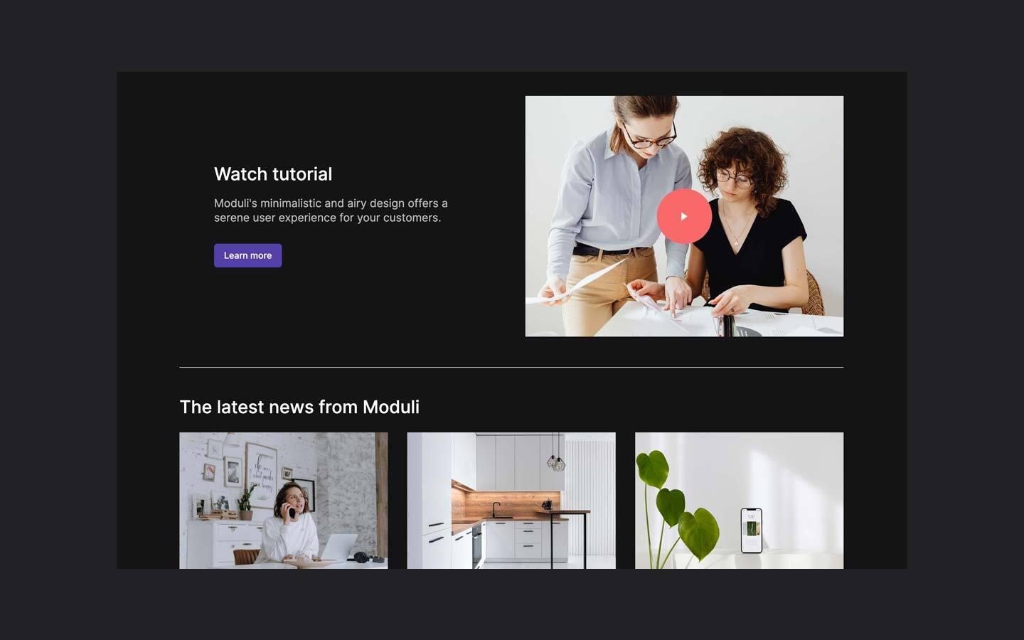 Moduli - Startup HTML5 Responsive Website Template
