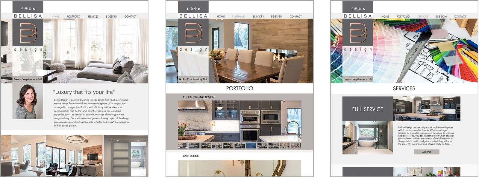 Interior Designer Website Portfolio | Home Designer Marketing