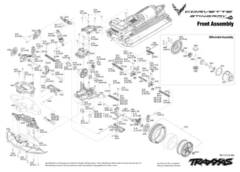 Traxxas 4-Tec 3.0 Exploded View - Front