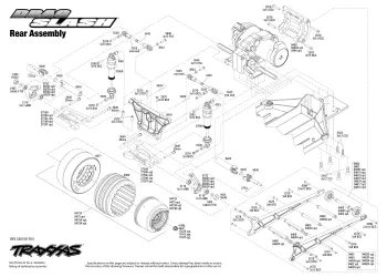 Traxxas Drag Slash C10 Parts Explosion Rear Assembly