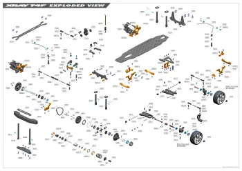 XRAY T4F '19 Exploded View