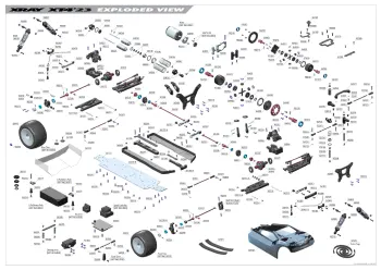 XRAY XT4 '23 Exploded View