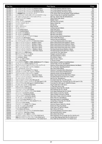 Overdose Galm v2/v2+ Parts List