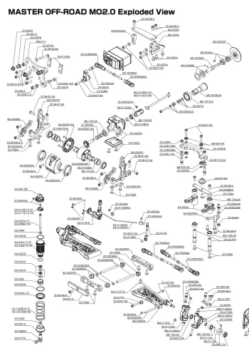 Yokomo MO2.0 Exploded View
