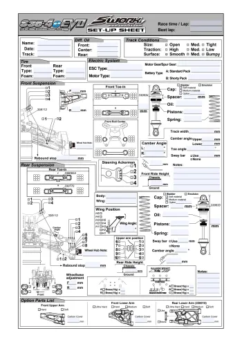 Sworkz S35-4e EVO Setup Sheet Editable