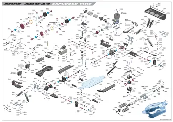 XRAY XB8 '24 Exploded View