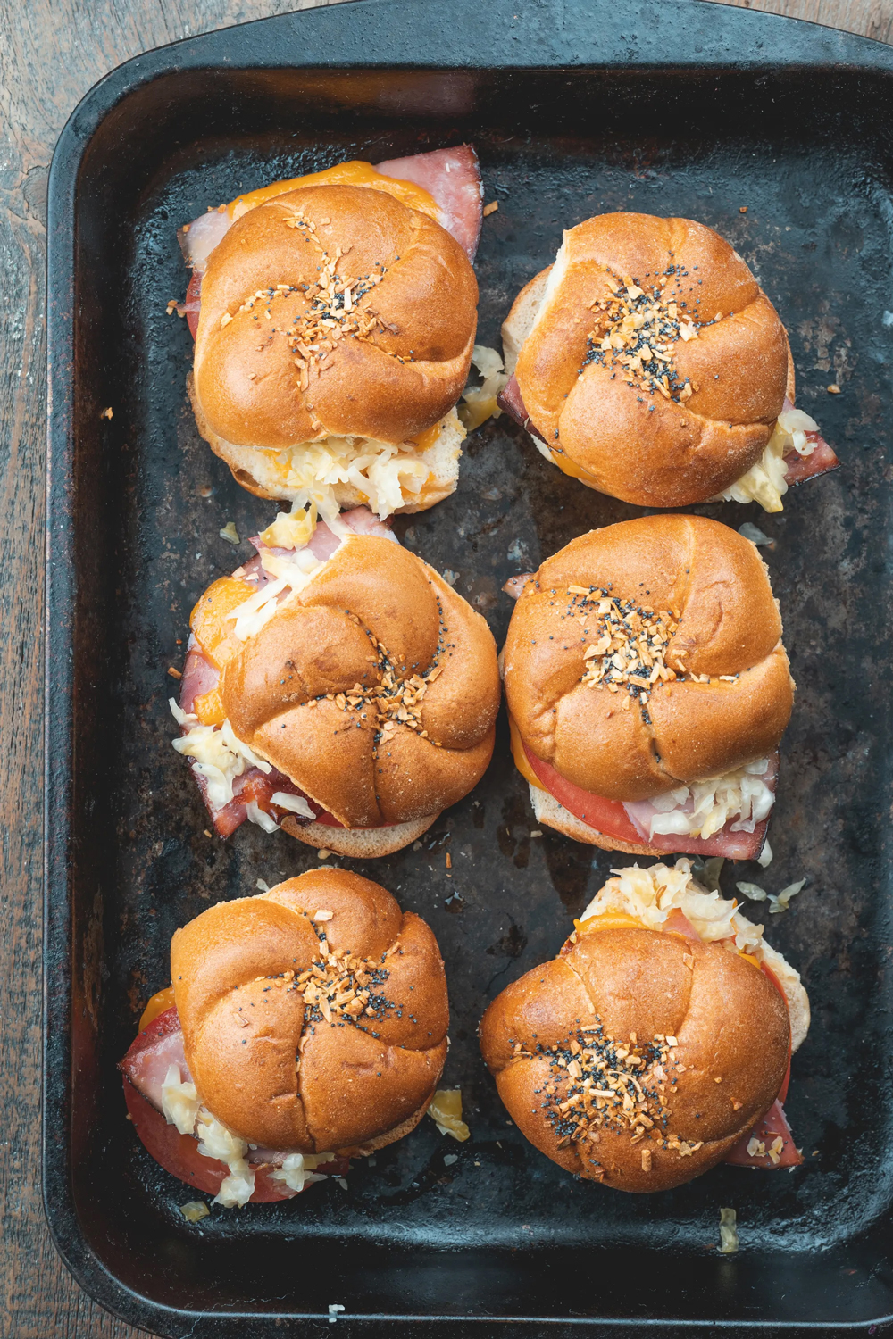 Ham & Cheese Baked Buns - Cleveland Kitchen