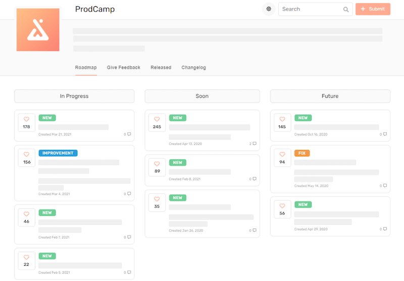ProdCamp - User Feedback Platform
