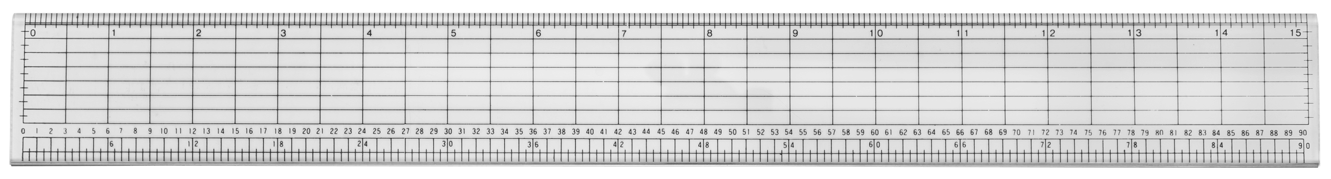 plastic and wooden rulers