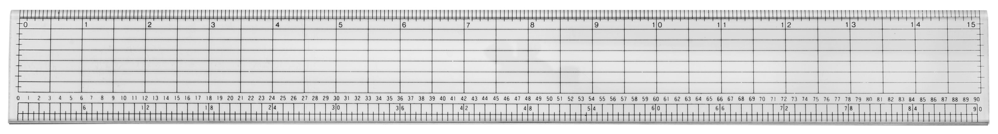 plastic and wooden rulers