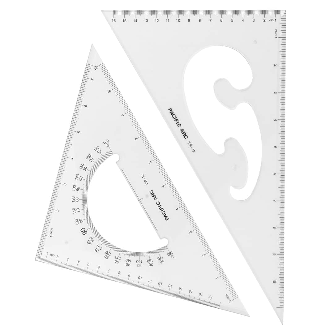 Professional Drafting Triangles from Pacific Arc