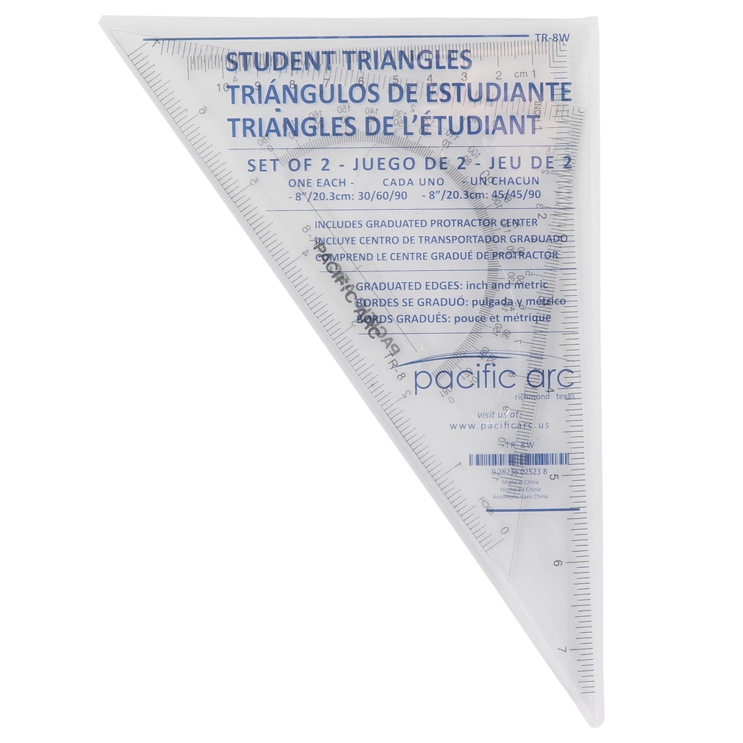 Professional Drafting Triangles from Pacific Arc