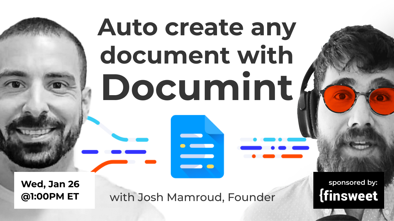 Documint: Webflow for Documents | Automate All the Things