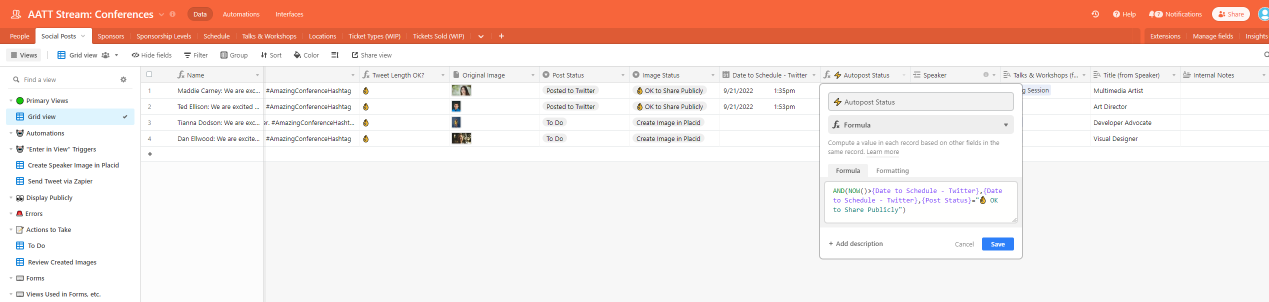 How to Run a Conference Using Airtable | Automate All the Things