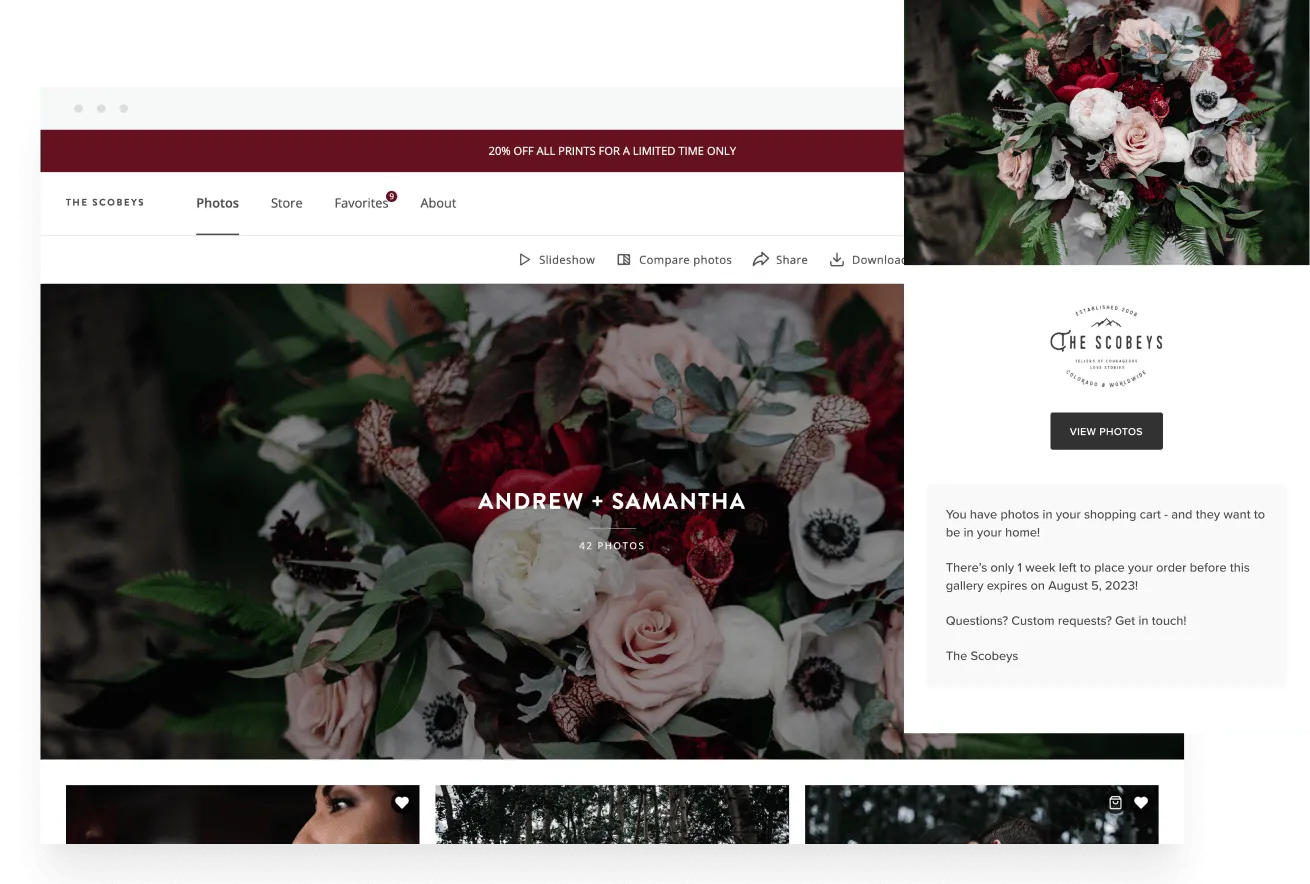 Sell Your Photos Online Commission-Free | ShootProof