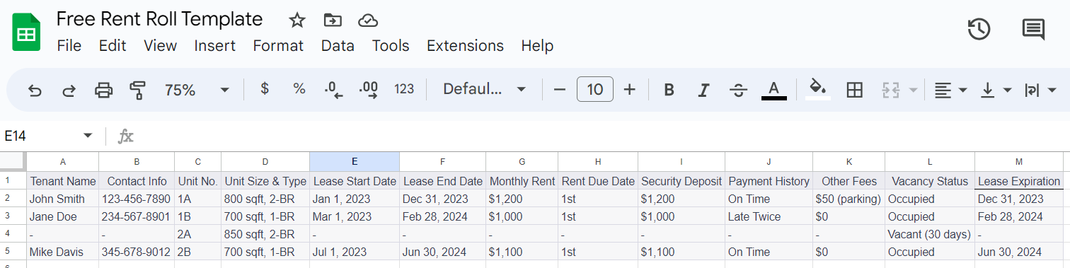 Rent Roll Ultimate Guide + Free Template - ProjectionHub