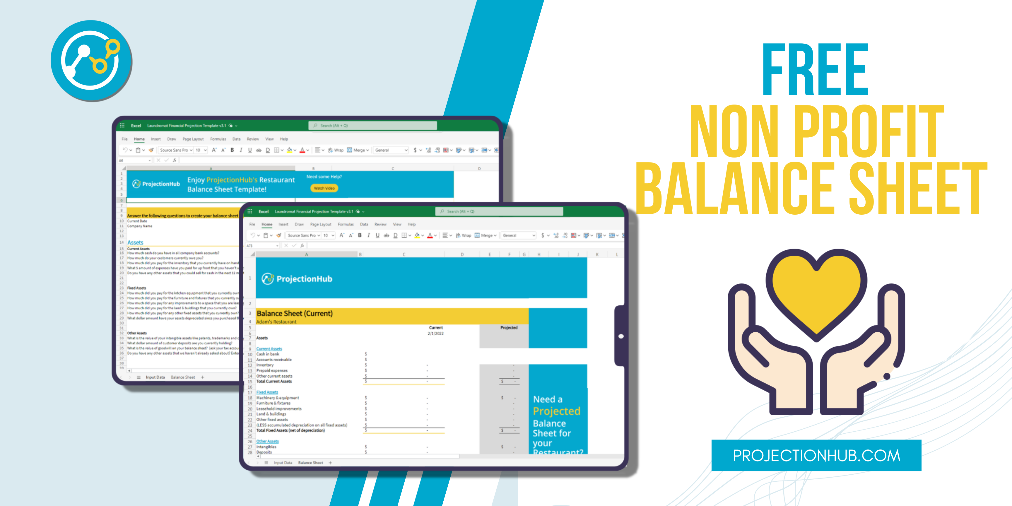 Non Profit Balance Sheet Template | Free - ProjectionHub