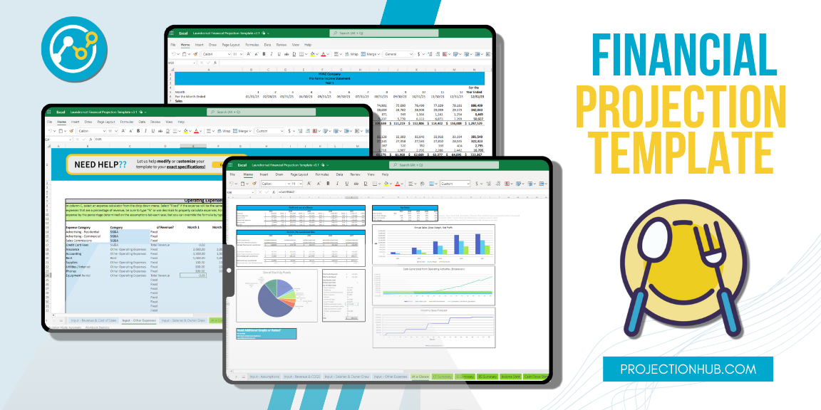 Restaurant Financial Projection Template - Simple DIY Restaurant ...