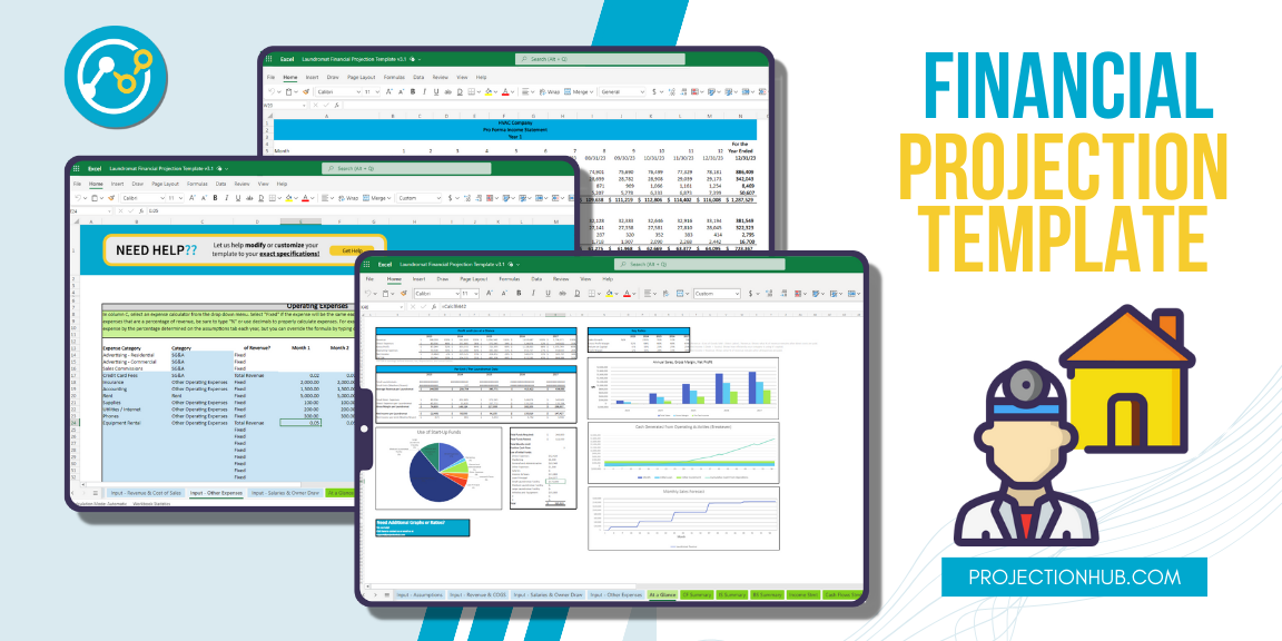 Home Healthcare Financial Projection Template - Simple DIY Home ...